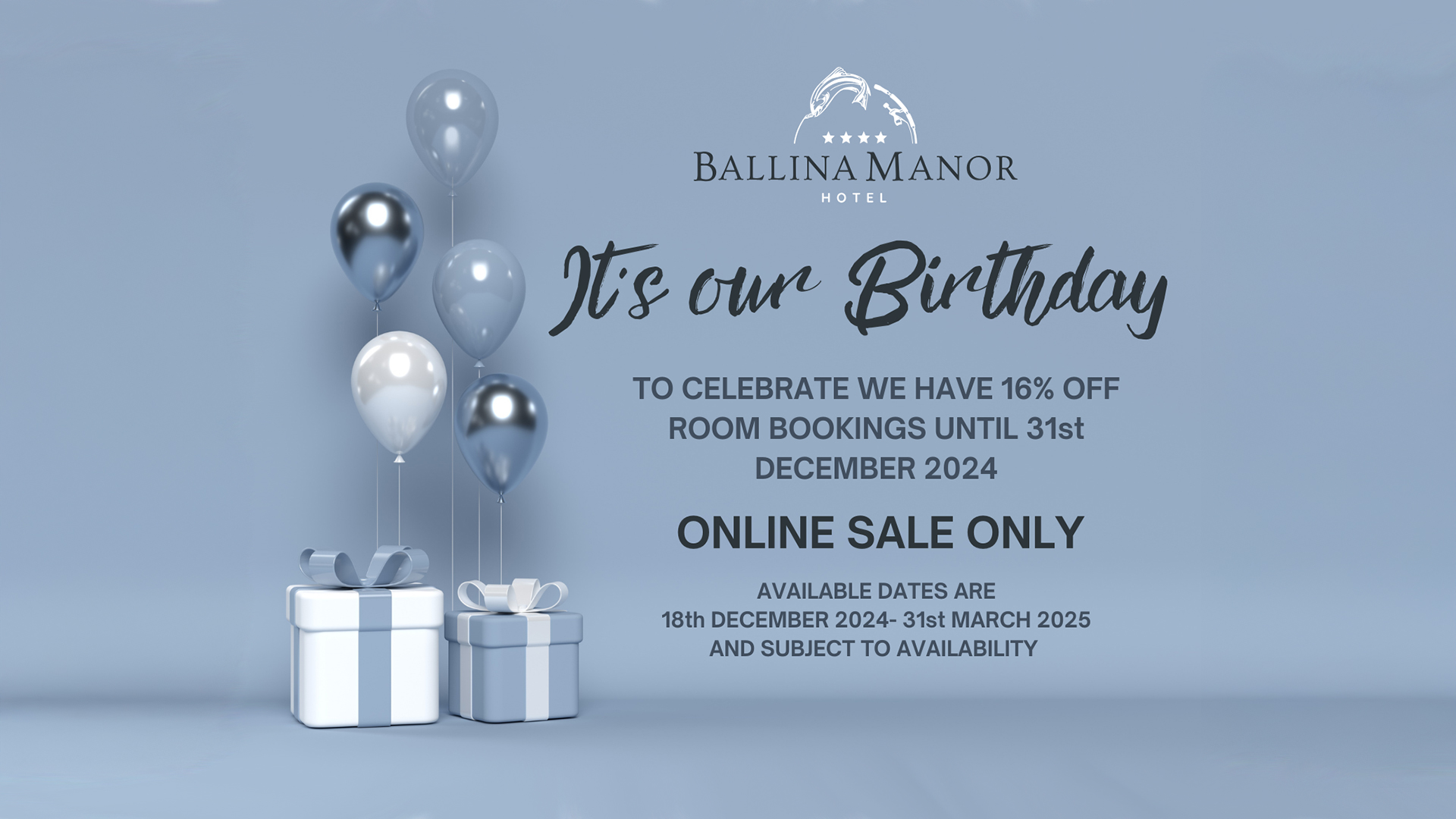 Birthday Sale | Hotel Offers Mayo | Ballina Manor Hotel